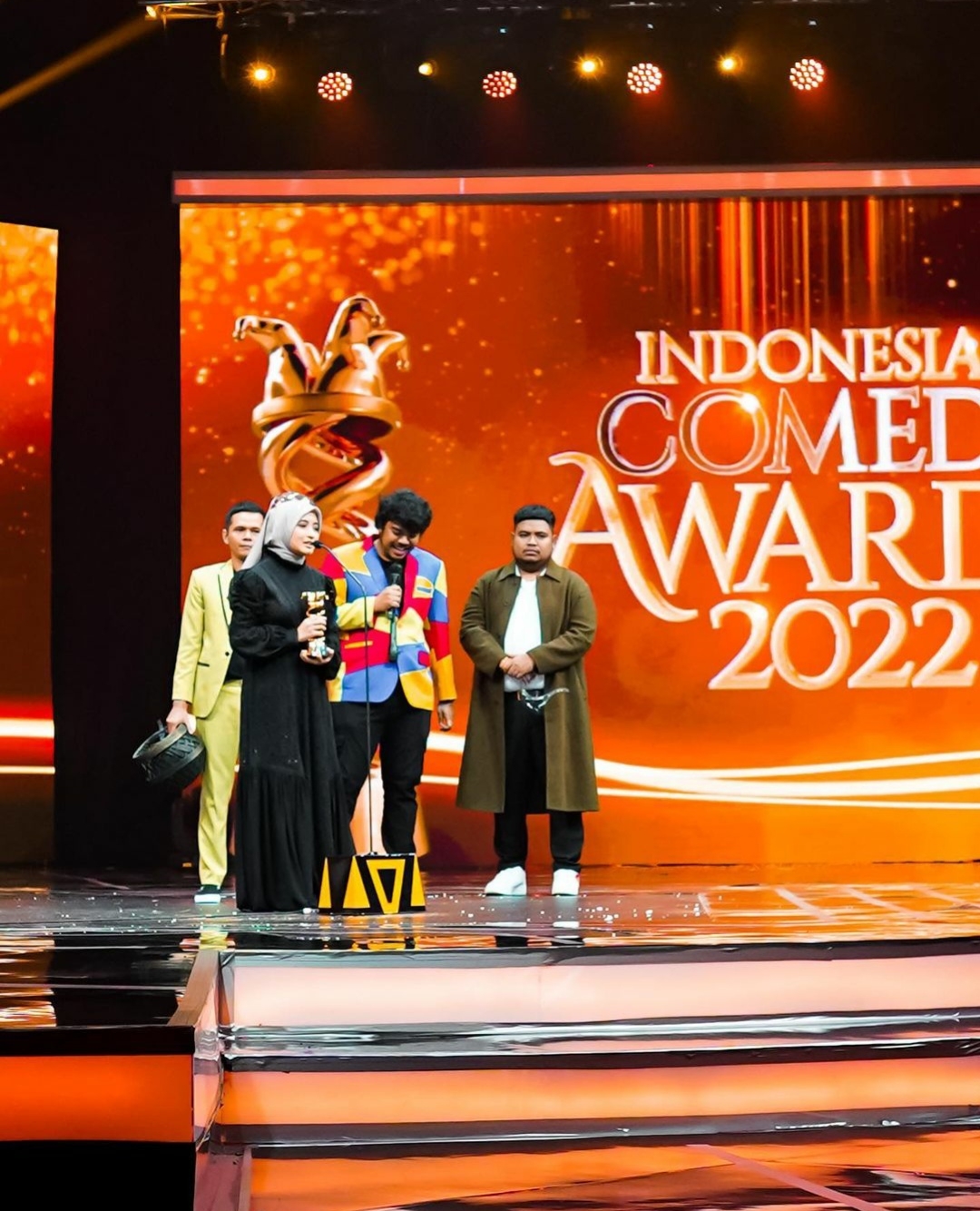 5 Potret Arafah Saat Menghadiri Indonesian Comedy Award 2022, Jadi Komika Terfavorit