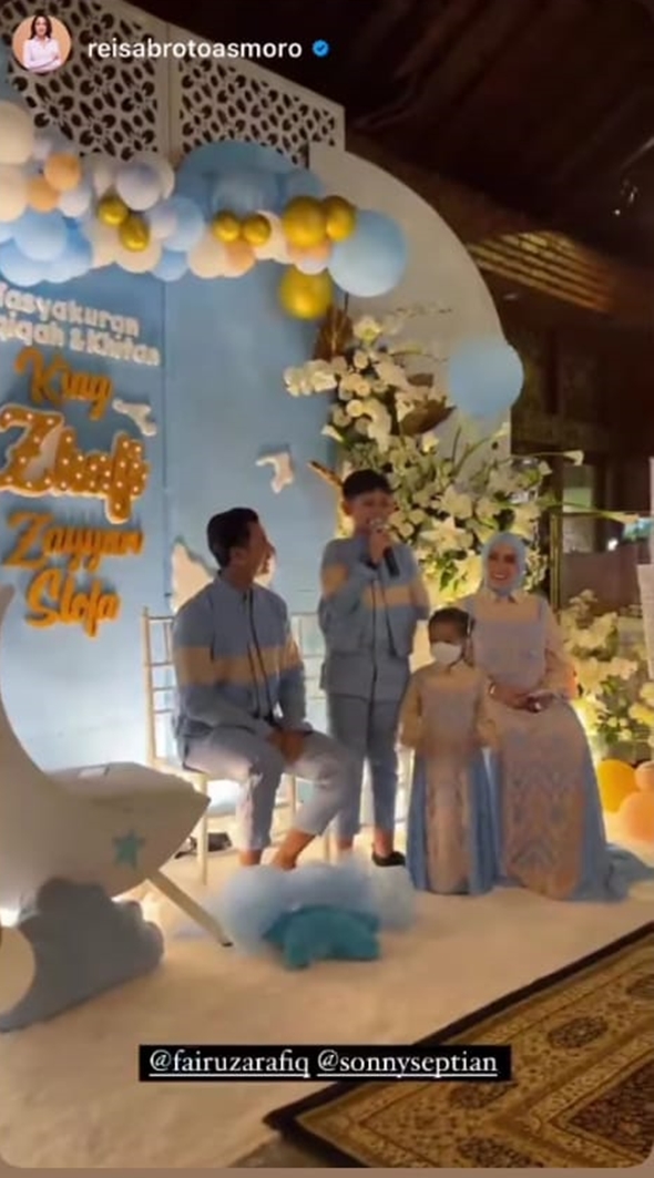 9 Potret Tasyakuran Akikah Anak Fairuz A Rafiq dan Sonny Septian ...